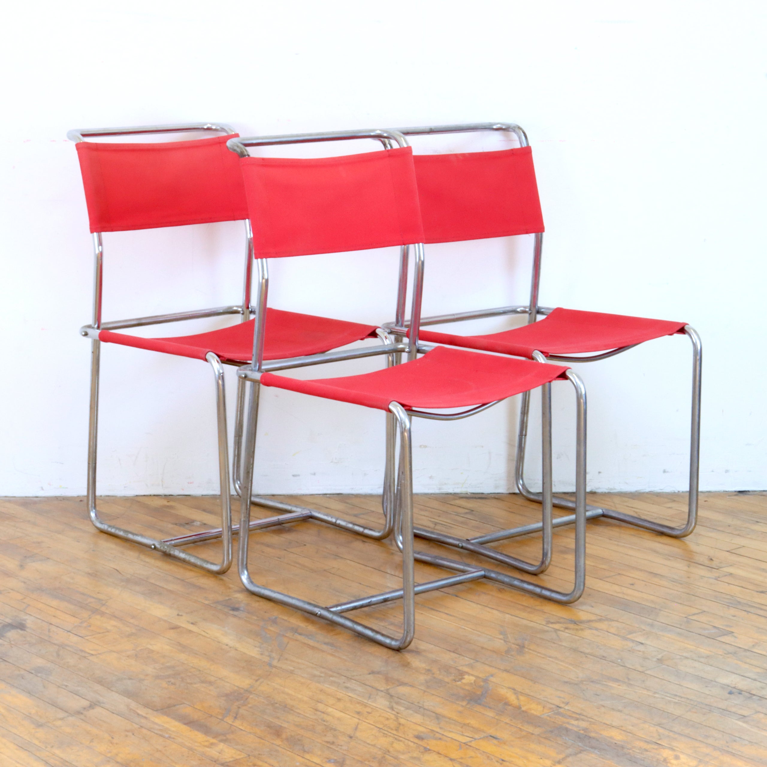 Rare Marcel Breur B5 Variant Set of 3 PIECEMEAL
